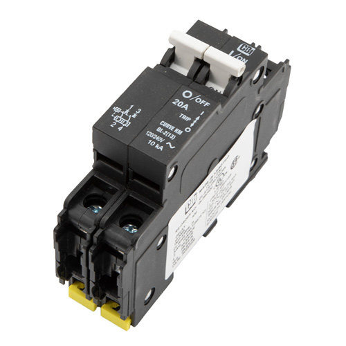 Branch Breaker, 2-Pole 120/240V, 20A, Field-Configurable for Power ...