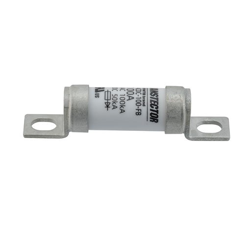 LV Fuse, 100A, Fast Acting, Current Limiting, Flat Bolt Connection