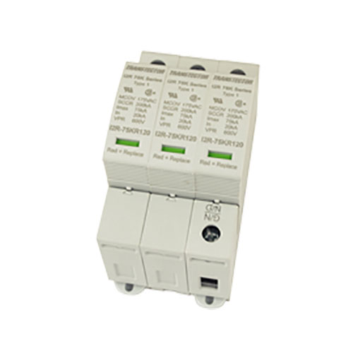 AC Surge Protector SPD I2R-75K DIN-Rail 480 Vac 3-Phase Delta MOV 75 kA ...