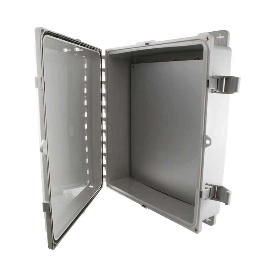 16x14x04" UL Listed Polycarbonate Slim Weatherproof Outdoor IP68 NEMA ...