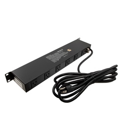 AC Power Distribution Unit, Rackmount, 6 Outlets, SASD Protected ...